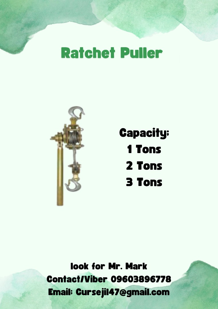 Ratchet Puller, Commercial & Industrial, Construction & Building ...