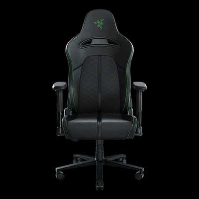 RAZER ENKI X ESSENTIAL GAMING CHAIR FOR ALL DAY COMFORT (BLACK/GREEN ...