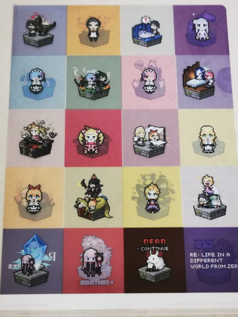 Re Zero Pixelated Cute REM /LEM, Hobbies & Toys, Collectibles ...