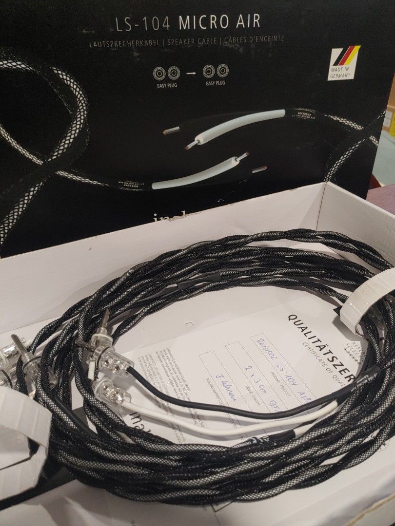Reference LS 104 Micro Air flexible Speaker Cable | hand crafted in Germany, Audio, Soundbars ...