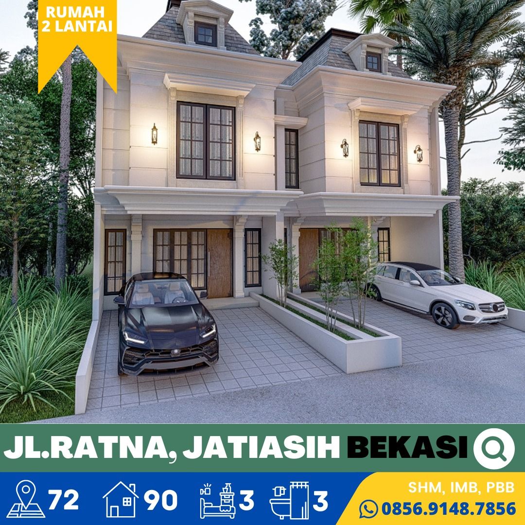 Rumah Baru di Jalan Ratna, Jatiasih Bekasi 5 Menit ke Tol Jatibening ...