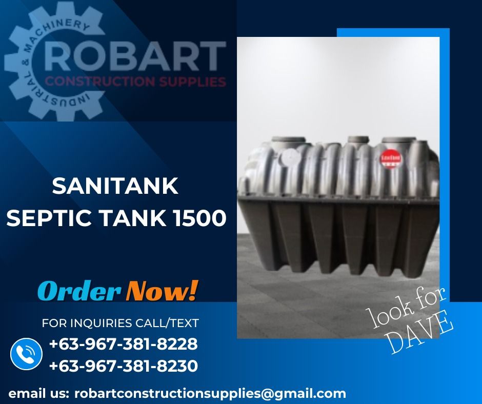 SANITANK SEPTIC TANK 2000L, Commercial & Industrial, Construction Tools ...