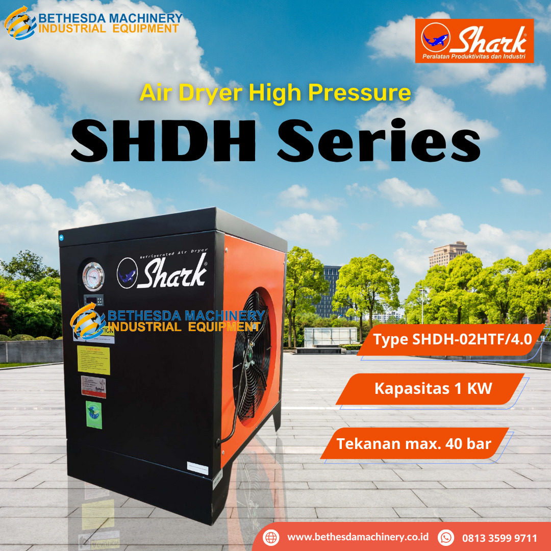 Shark air dryer SHDH 02 HTF 4.0 high pressure kompresor 1 kW 40 bar ...