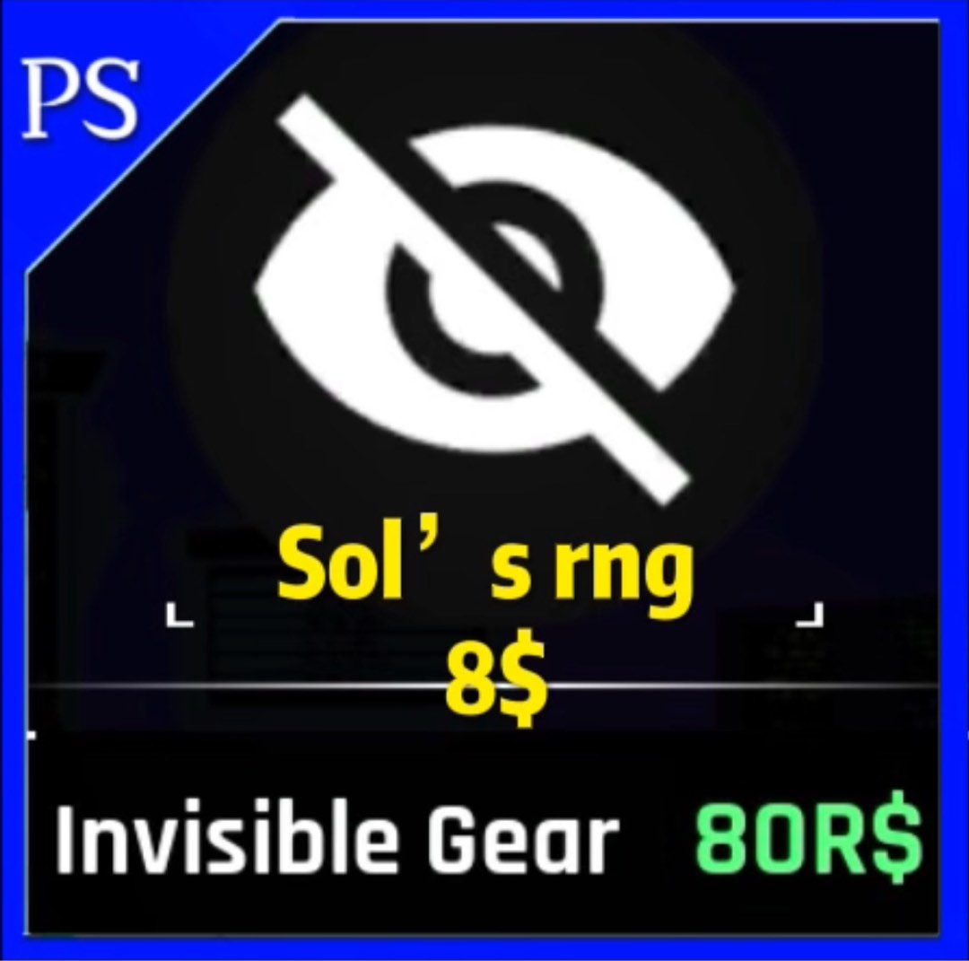 Sol’s rng Invisible Gear, 興趣及遊戲, 玩具 & 遊戲類 - Carousell