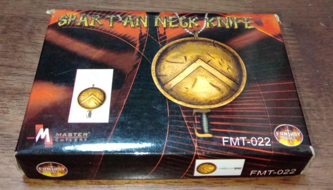 Spartan Neck Knife 300 Movie Fantasy Master FMT-022 Cutlery, Hobbies ...