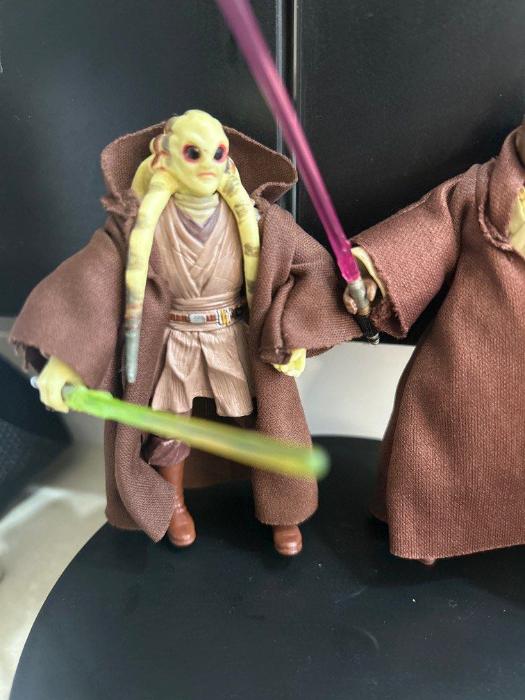 Star Wars 3.75 inch Jedi Masters Mace Windu and Kit Fisto, Hobbies ...