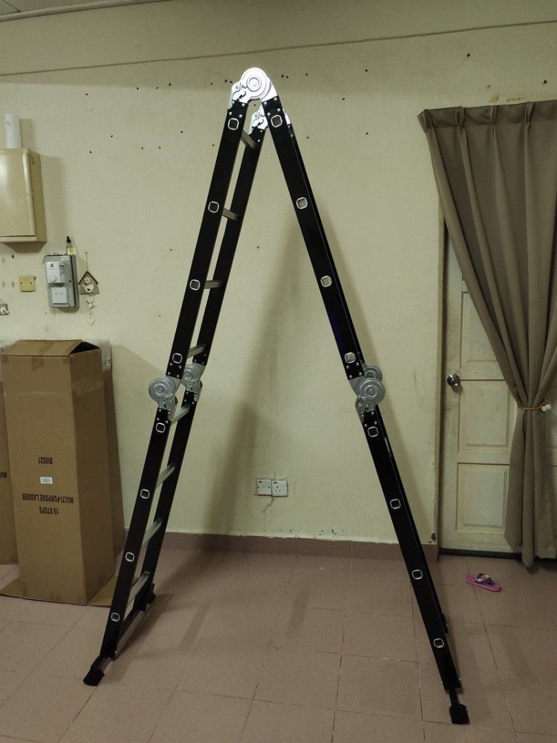 Tangga Lipat 16 step (Baru), Furniture & Home Living, Home Improvement ...