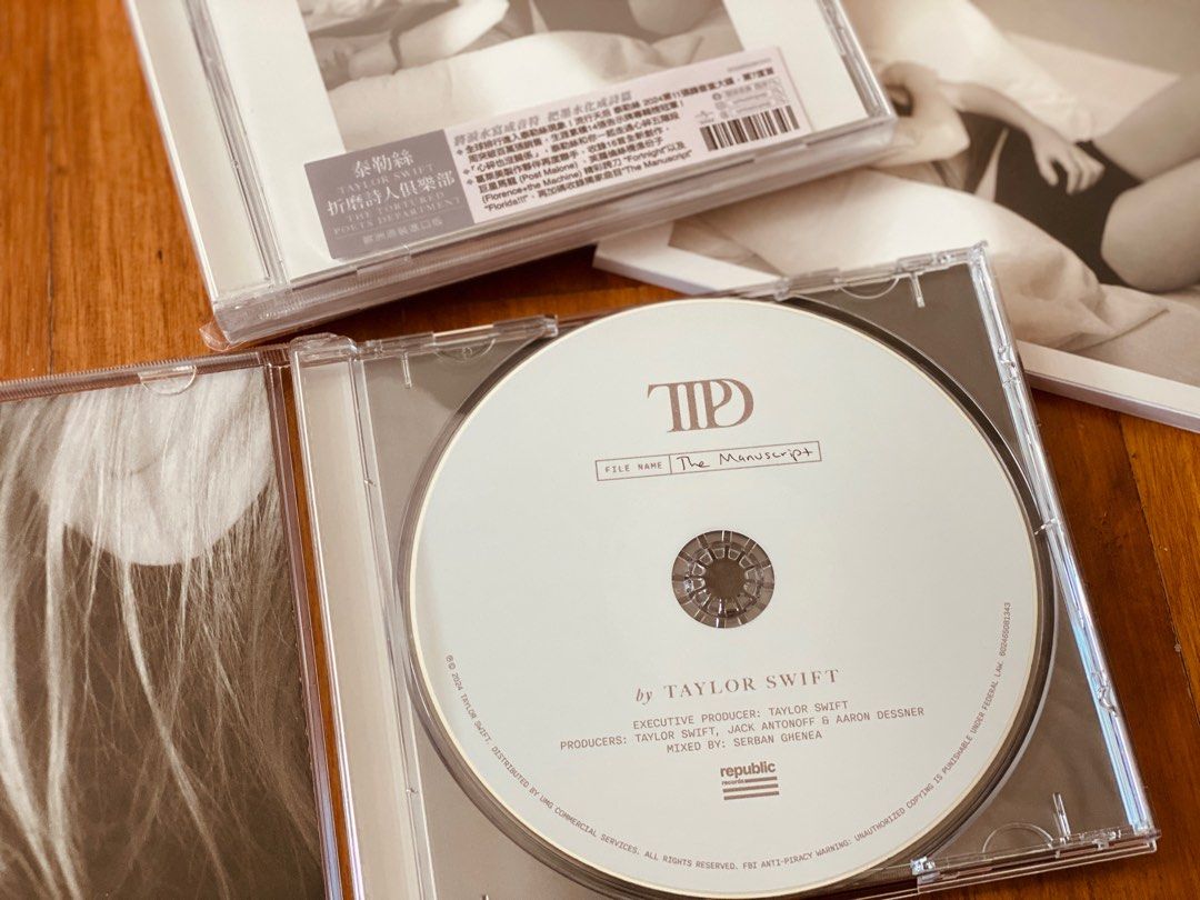 Taylor Swift New album TTPD, Hobbies & Toys, Music & Media, CDs & DVDs ...