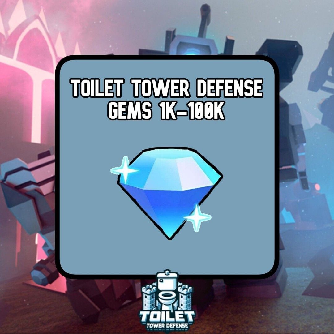 Toilet Tower Defense (TTD) Gems..cheapest!!, Video Gaming, Video Games ...
