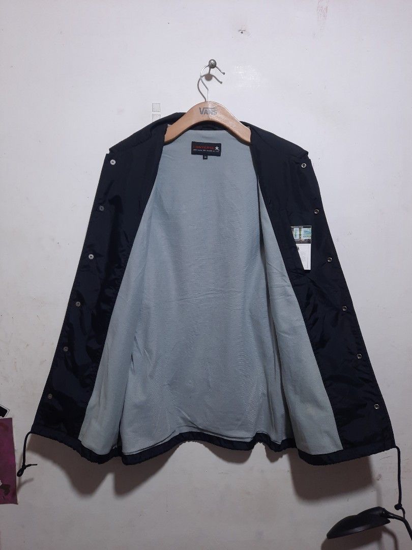 Vintage Converse Coach Jacket, Fesyen Pria, Pakaian , Atasan di Carousell