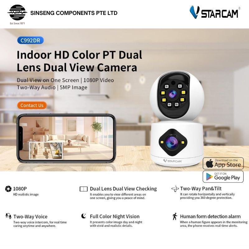 VStarcam IP Camera/CCTV Camera Authorised Distributor [C26S - C24S - C82R - CS49Q - CS26Q - C61S ...