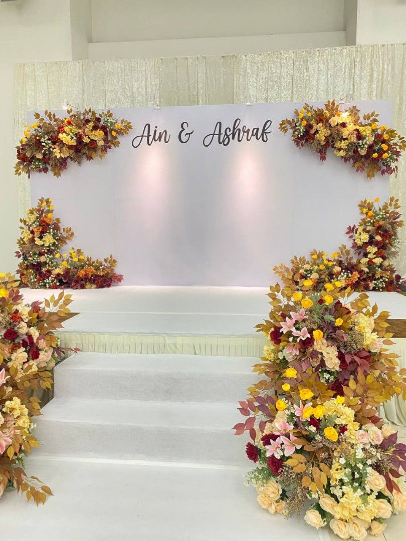 Wedding Backdrop 1 Layer, Everything Else, Others on Carousell