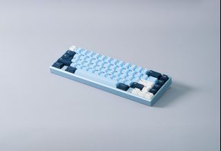 Marbly Sound GMK67 Custom Mechanical Keyboard| Pastel Blue Keyboard ...