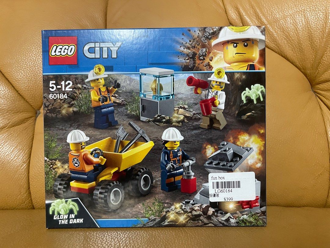 現貨 正版 絕版 樂高 lego city 60184 採礦隊, 書籍、休閒與玩具, 玩具、公仔、桌遊在旋轉拍賣