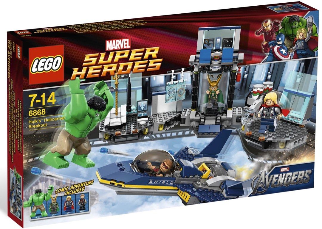 [全新,靚盒] LEGO 6868 Hulk's Helicarrier Breakout, The Avengers, Marvel ...