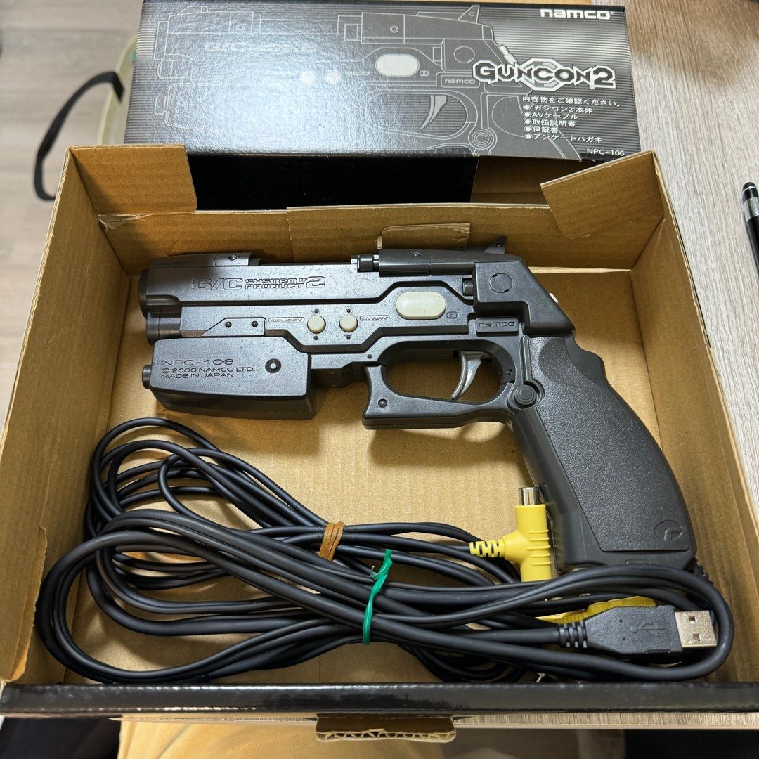 二手 PS2 PlayStation2 遊戲 Game Vampire Night 連 GUNCON 2 專用槍, 電子遊戲, 電子遊戲 ...