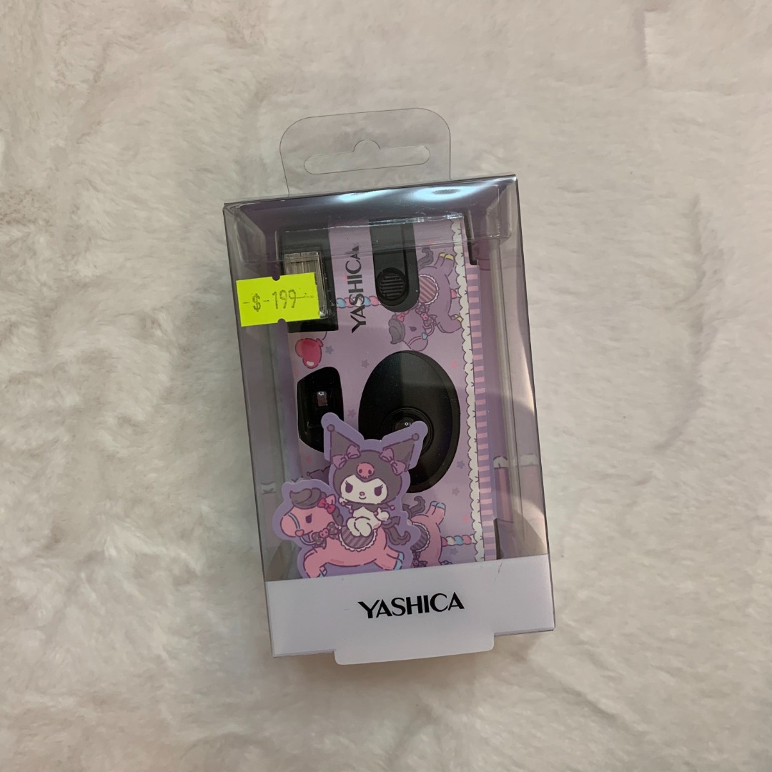 [全新現貨行貨] Yashica x Sanrio 彩色 ISO400 35mm 一次性即棄菲林相機 (27張菲林) [Kuromi], 攝影器材, 相機 - Carousell