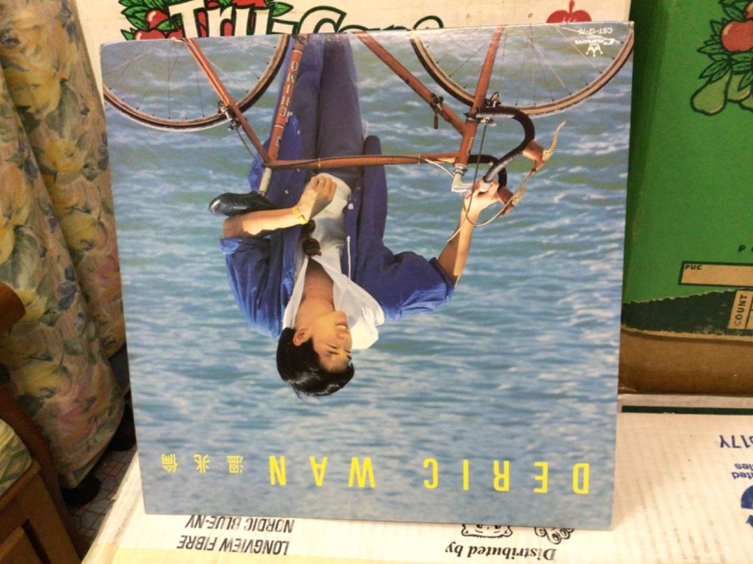 a941981 溫兆倫 首張專輯 林冲 主題曲 風雪前塵 我的 Sara 香港娛樂唱片公司 1987 黑膠 附歌詞海報 Deric Wan ...