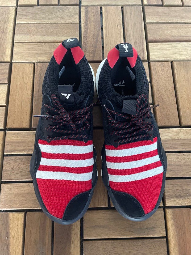adidas 籃球鞋 Trae Young 2 黑 紅 男鞋 天書 美林 新年 CNY 愛迪達 IF2163 運動鞋, 他的時尚, 鞋類 ...