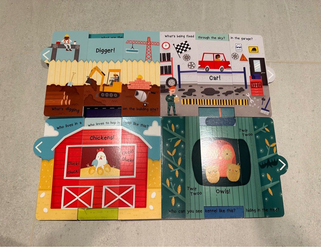 Board Books - Slide n See First Words/ Animals/ Vehicles, Hobbies ...