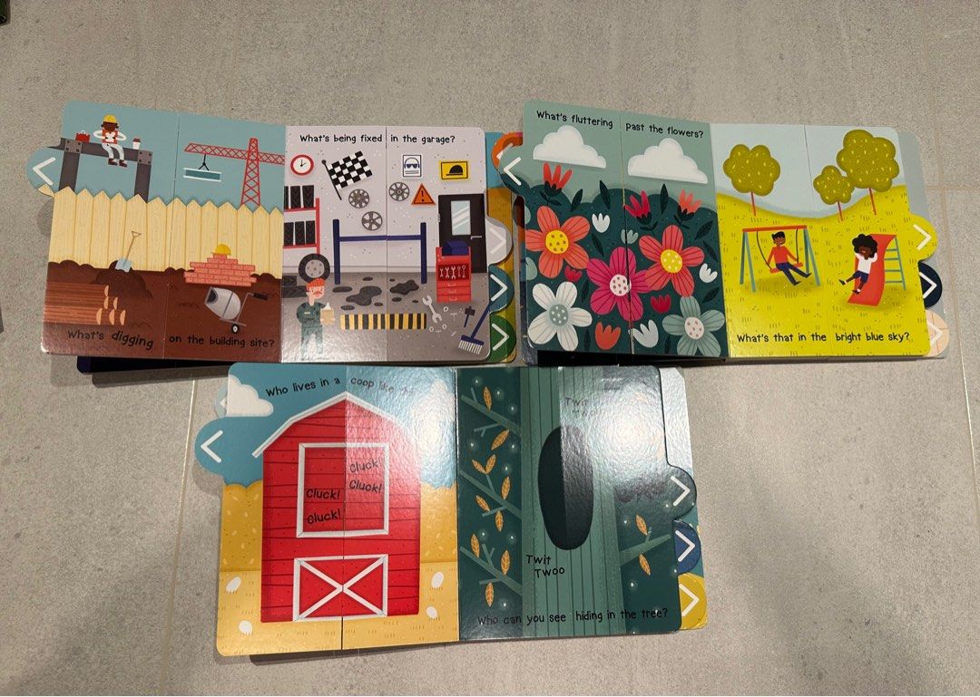 Board Books - Slide n See First Words/ Animals/ Vehicles, Hobbies ...