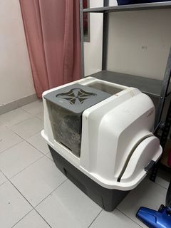 Pet Marvel Automatic Cat Litter Box Bekas Tandas Kucing Automatik Self ...