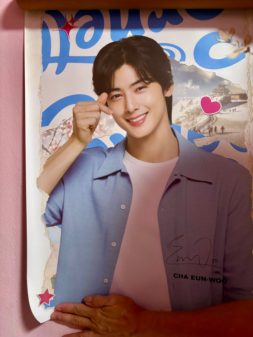 Cha Eun Woo poster, Hobbies & Toys, Memorabilia & Collectibles, K-Wave ...