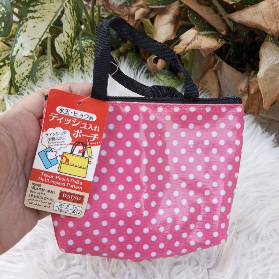 DAISO Tissue Holder Pouch Bag, Women's Fashion, Bags & Wallets, Purses ...