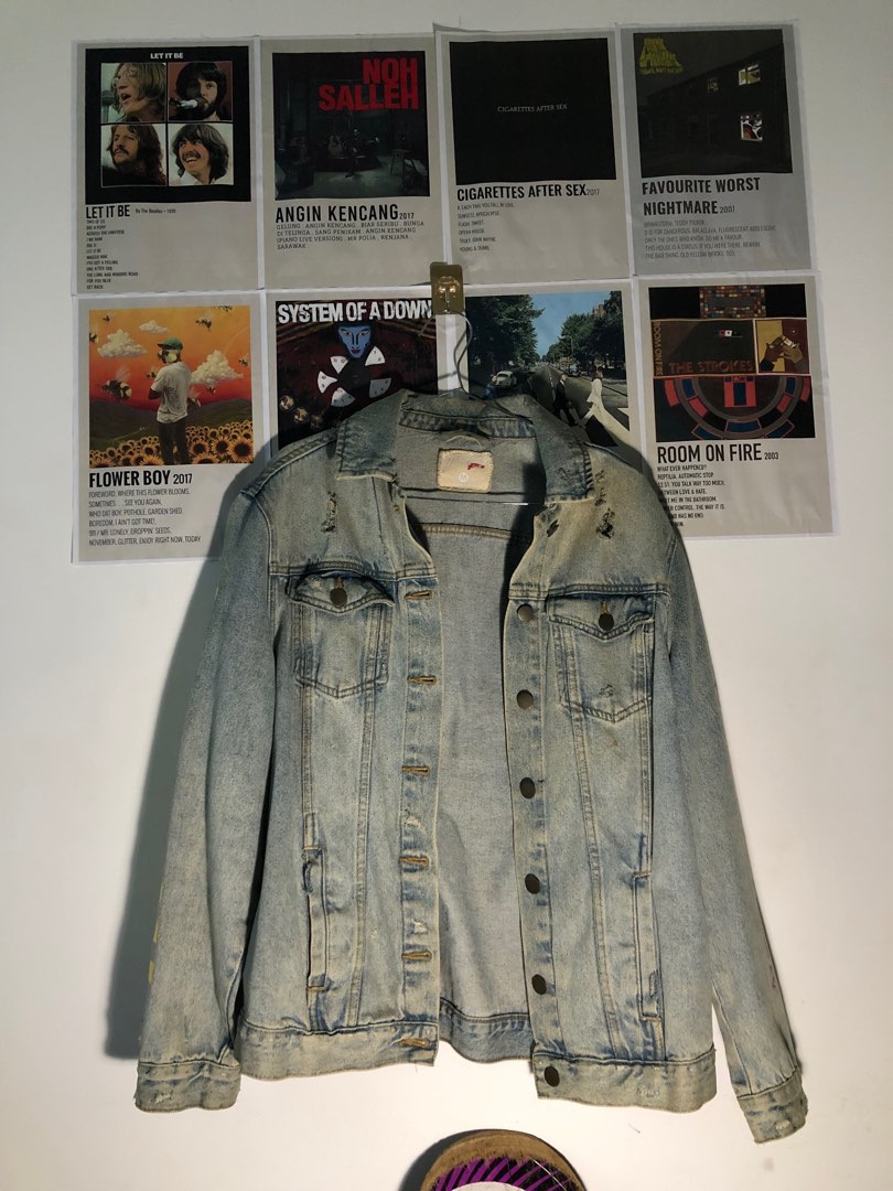 Denim Jacket The Weeknd, Men's Fashion, Coats, Jackets and Outerwear on ...