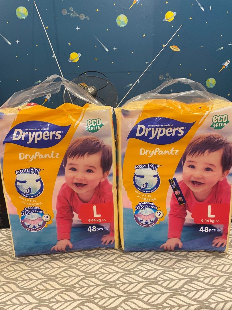 Drypers Pants 2 bags, Babies & Kids, Bathing & Changing, Diapers & Baby ...