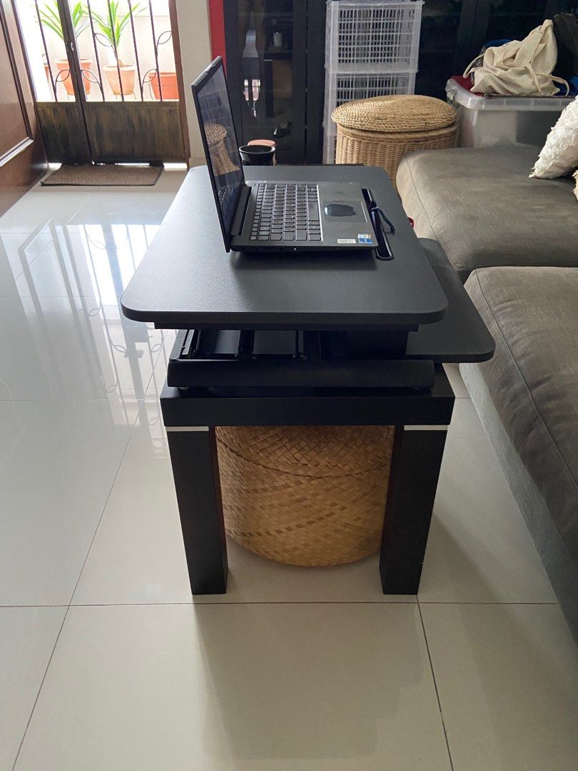 Ergonomic Standing Height Adjustable Computer Desk, Furniture & Home Living, Furniture, Tables ...