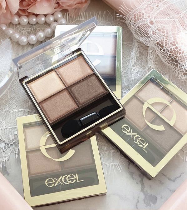 Excel 四色眼影盤 Eyeshadow SR02, 美容＆個人護理, 健康及美容 - 皮膚護理, 化妝品 - Carousell