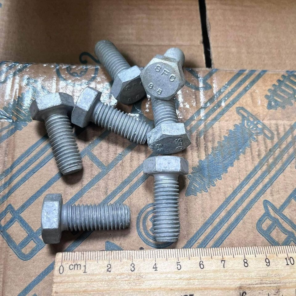 Grade8.8 Hot Dipped Galvanized HDG Hi-Tensile GI hex bolt nut washers ...