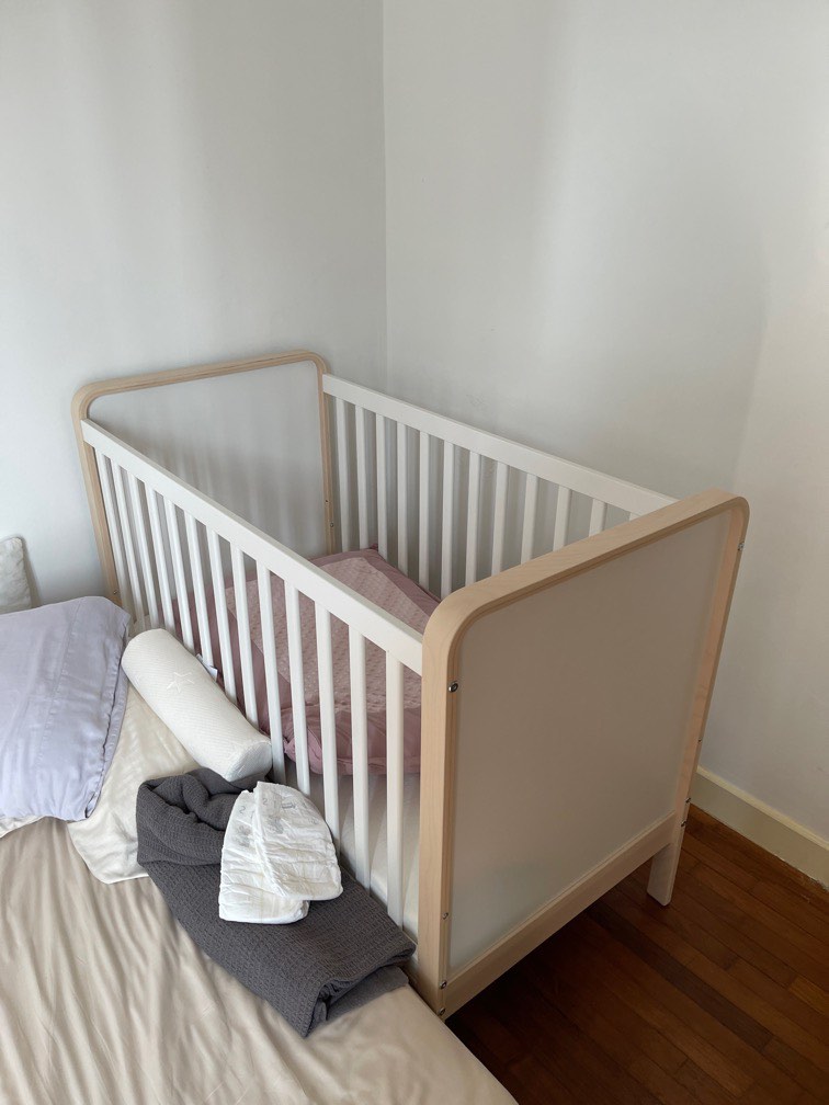 IKEA Baby Crib Alksvard, Babies & Kids, Baby Nursery & Kids Furniture ...
