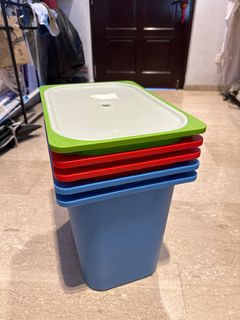 IKEA Samla Transparent Box with Wheels 130L, Furniture & Home Living ...