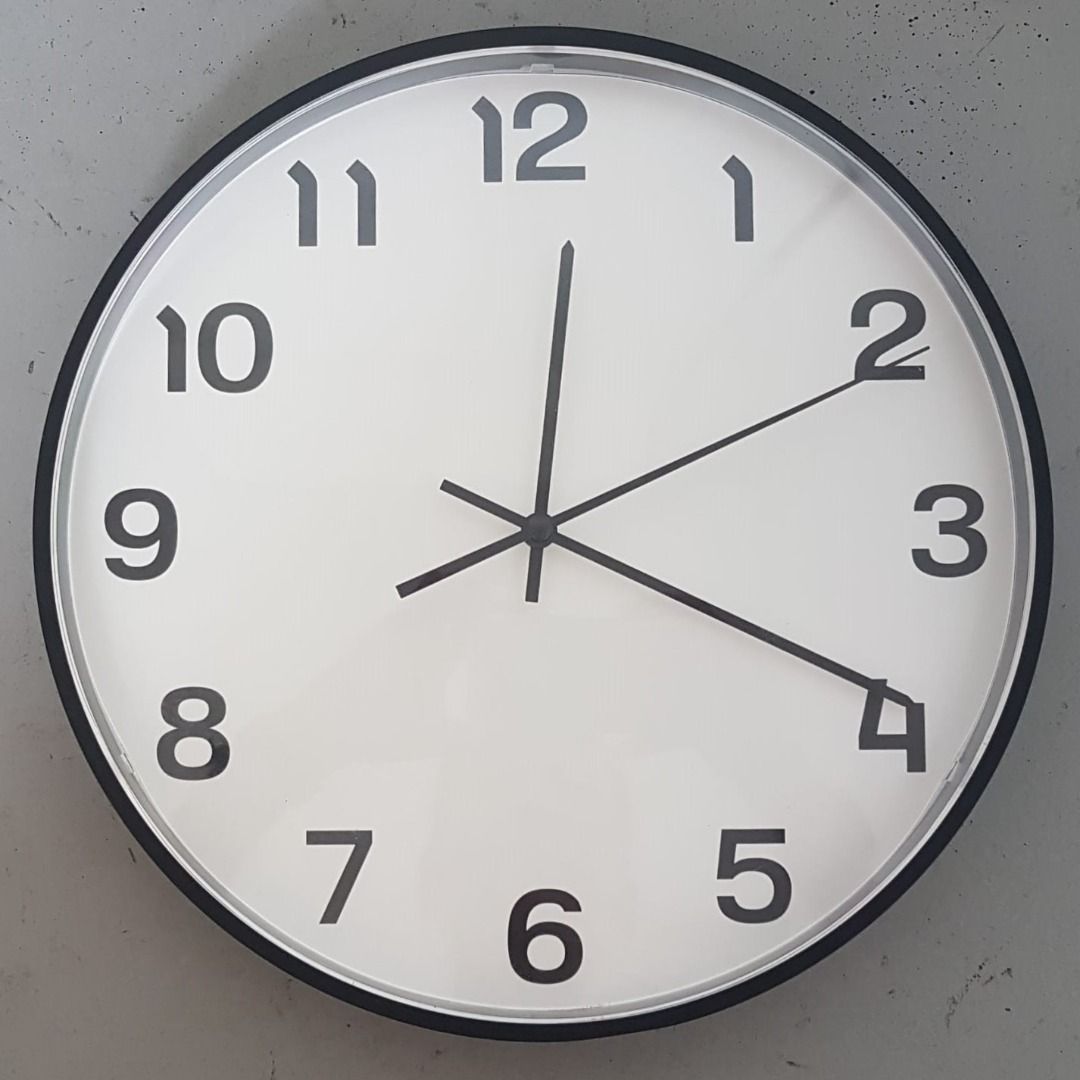 IKEA Wall Clock, IKEA Model PLUTTIS wall clock, Round Shaped Clock ...