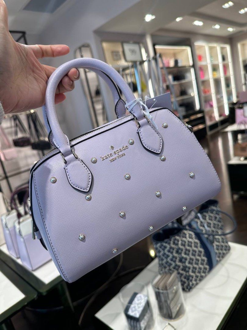 Kate Spade Madison Duffle in Lilac Moon Pearl, Luxury, Bags & Wallets ...