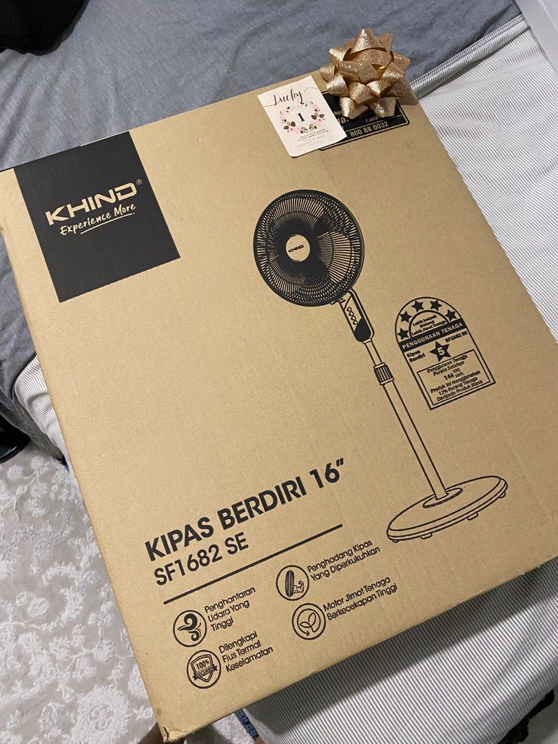 Khind kipas berdiri stand fan 16, Furniture & Home Living, Lighting ...