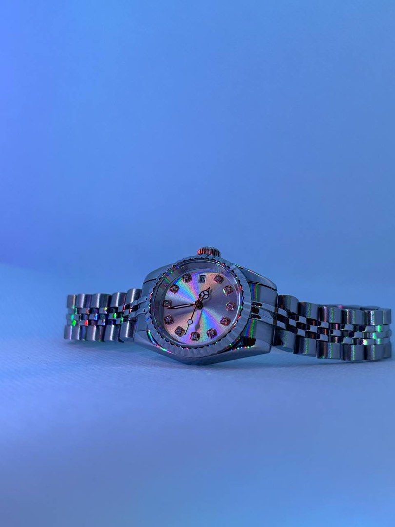 Custom Made Ladies Automatic SEIKO MOD Datejust 26mm NH05, Women's ...