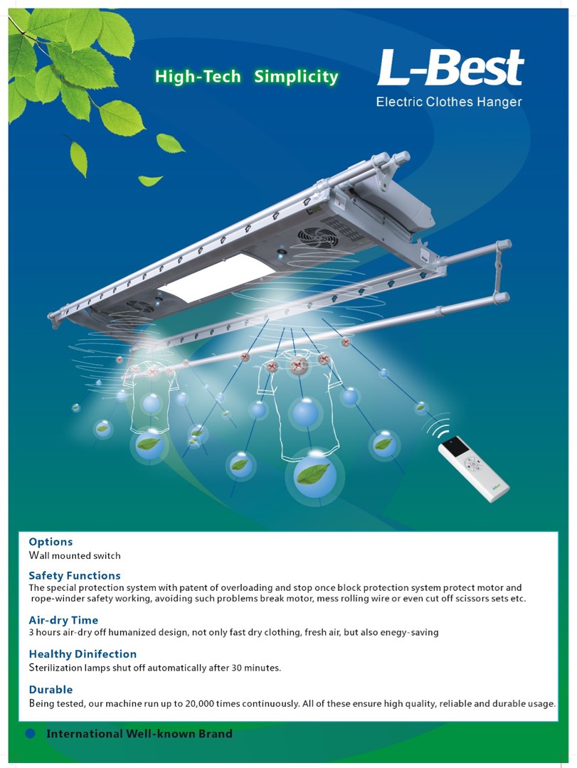 L-Best Electric Clothes Hangar, Furniture & Home Living, Home ...