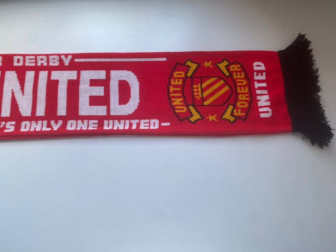 Manchester Derby Scarf, Hobbies & Toys, Collectibles & Memorabilia, Fan ...