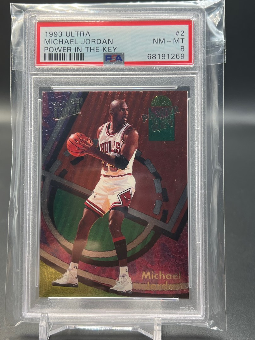 Michael Jordan 93 power in the key psa8, Hobbies & Toys, Toys & Games ...