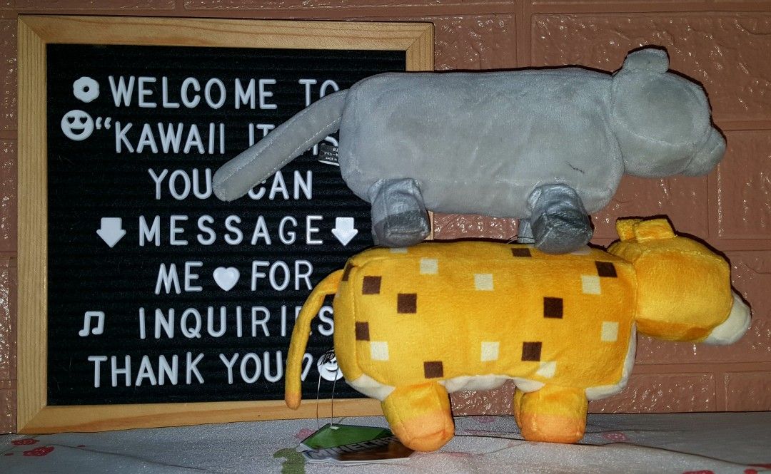Minecraft Cheetah And Wolf Animal Plush, Hobbies & Toys, Toys & Games ...