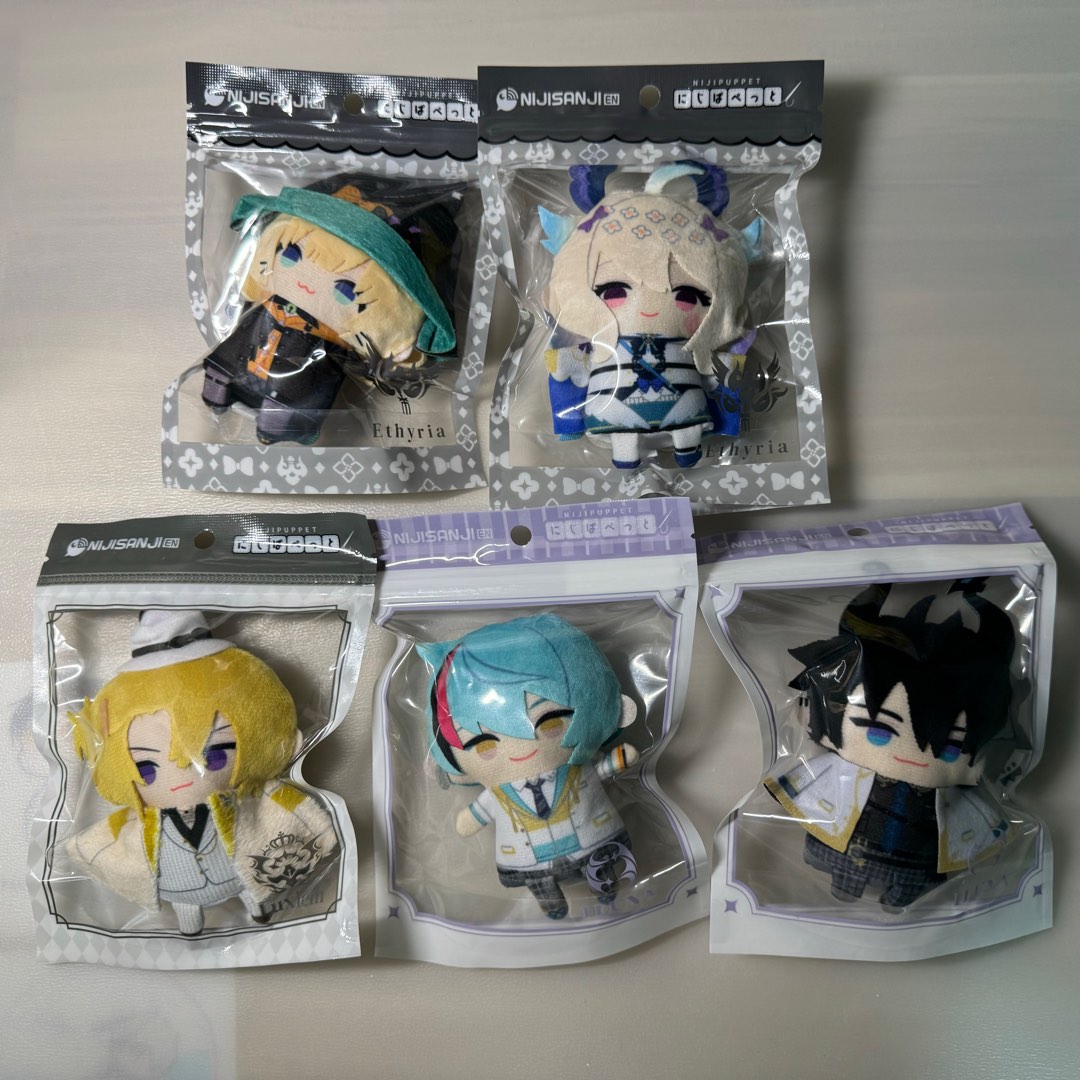 Nijisanji EN Nijipuppets Enna/Luca/Ren/Kyo/Millie, Hobbies & Toys, Toys ...