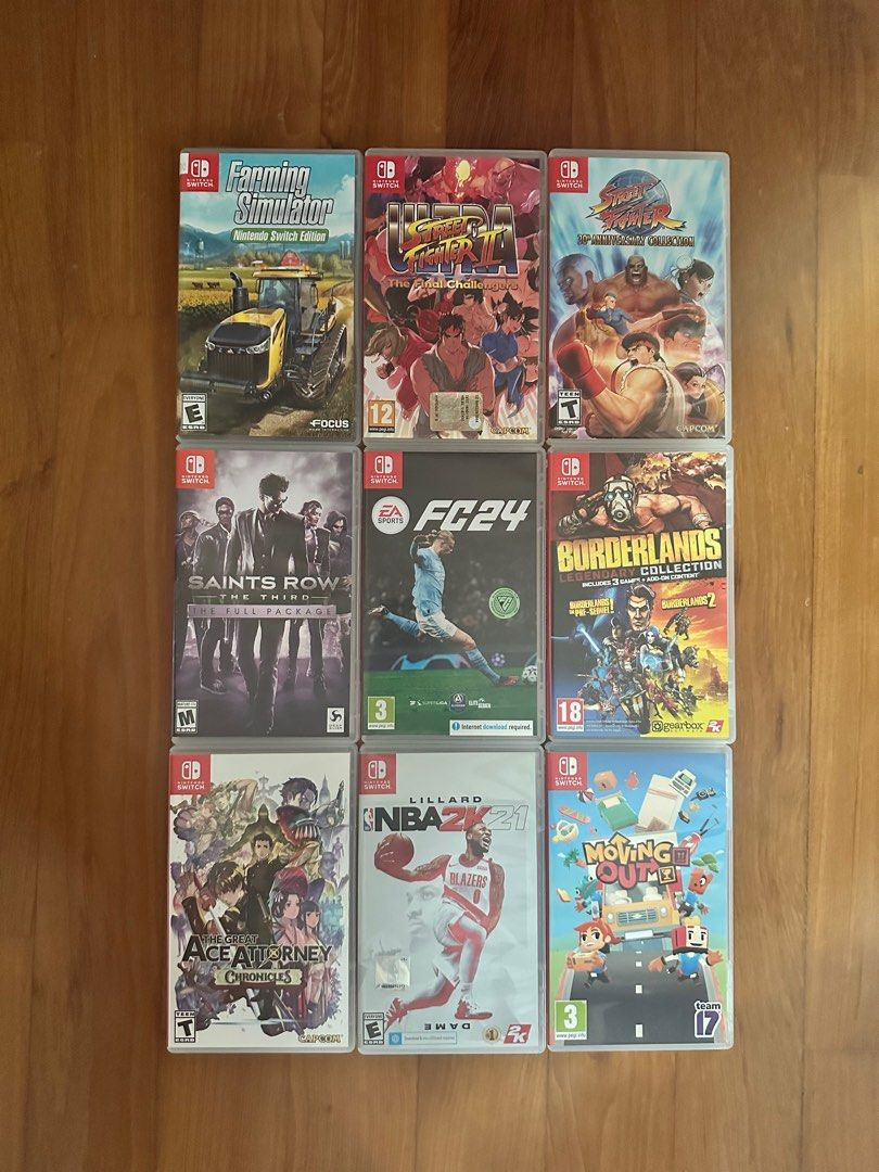 Nintendo Switch game Farming simulator / Street fighter ultra / Street ...