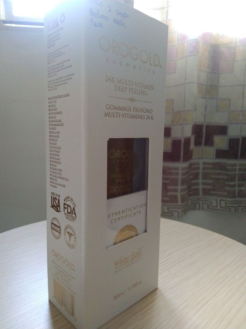 Orogold 24K GOLD multivitamin DEEP PEELING, Kesehatan & Kecantikan, Rias Wajah di Carousell