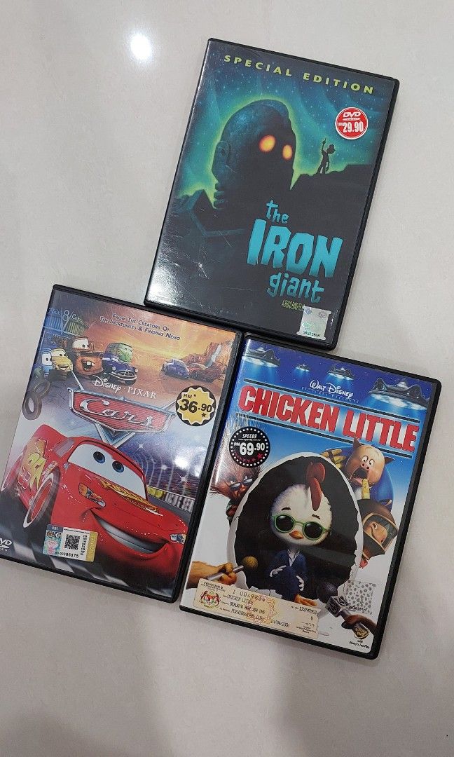 Pixar Cars+Chicken Little+Iron Giant, Hobbies & Toys, Music & Media ...