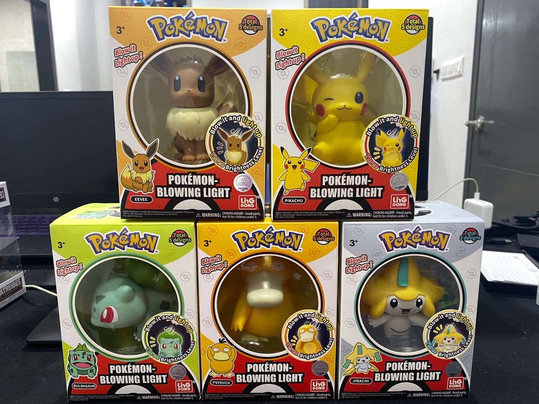 POKEMON BLOWING LIGHT PIKACHU EEVEE BULBASAUR PSYDUCK JIRACHI, Hobbies & Toys, Collectibles ...