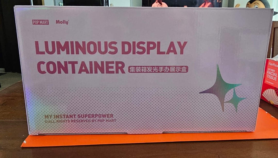 Popmart Molly My Instant Superpower Luminous Display Container, Pink ...