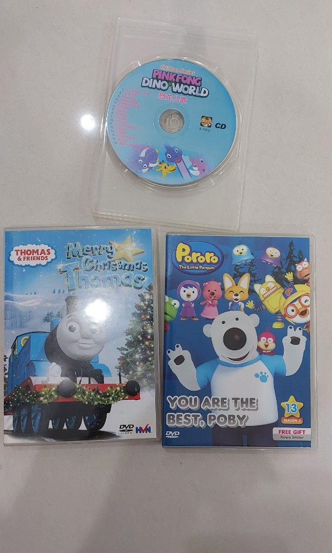 Pororo+Thomas+PinkFong DVD Mix, Hobbies & Toys, Toys & Games on Carousell